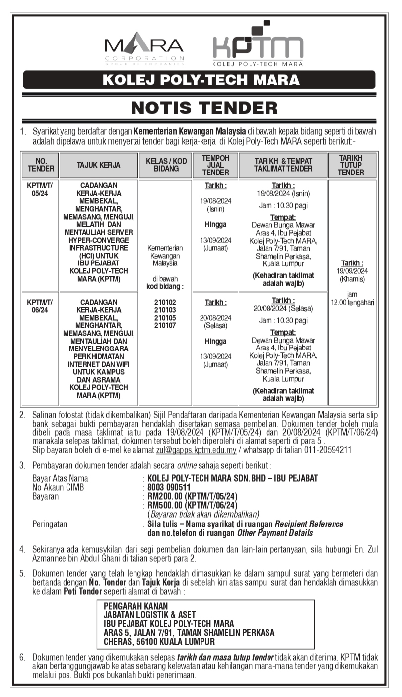 Laman Web Rasmi Kolej Poly-Tech MARA